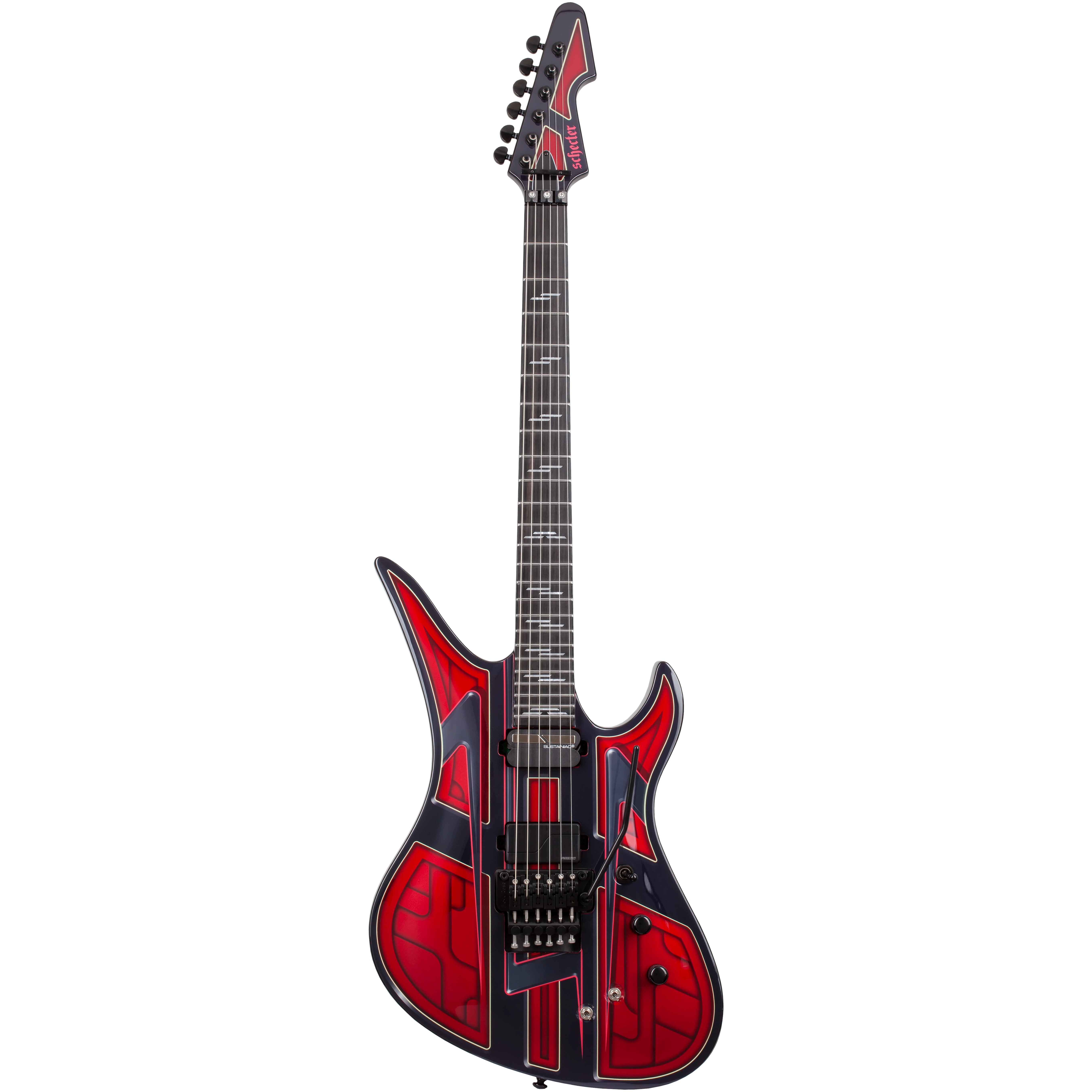 SCHECTER Electric Guitar, Avenger FR S Pryzm Vespid, Metallic Red